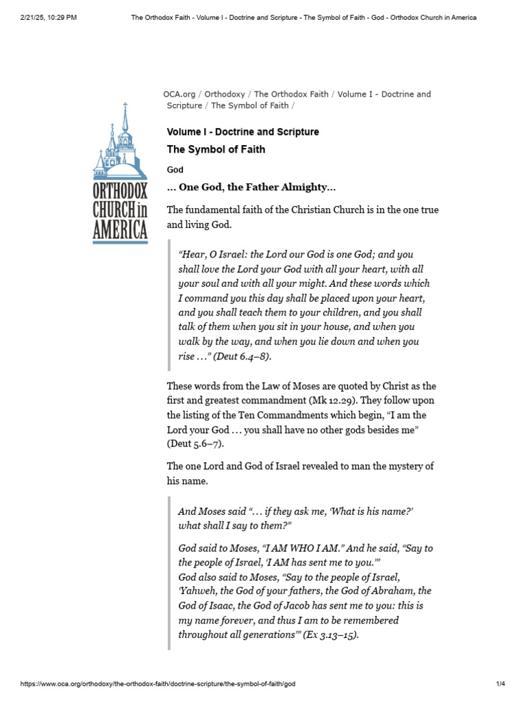 Understanding the Orthodox God | PDF | God The Father | Eastern Orthodoxy