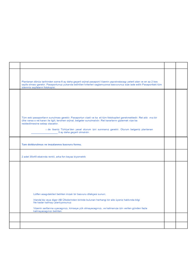 Long Stay Student Visa Checklist | PDF