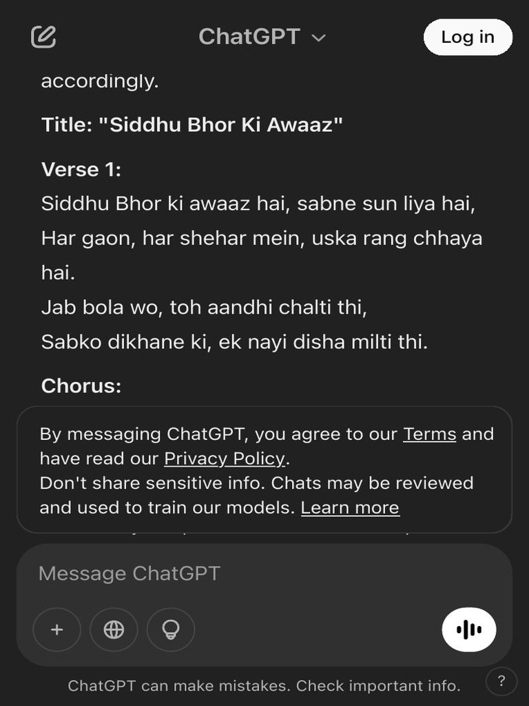 "Siddhu Bhor Ki Awaaz Lyrics" | PDF