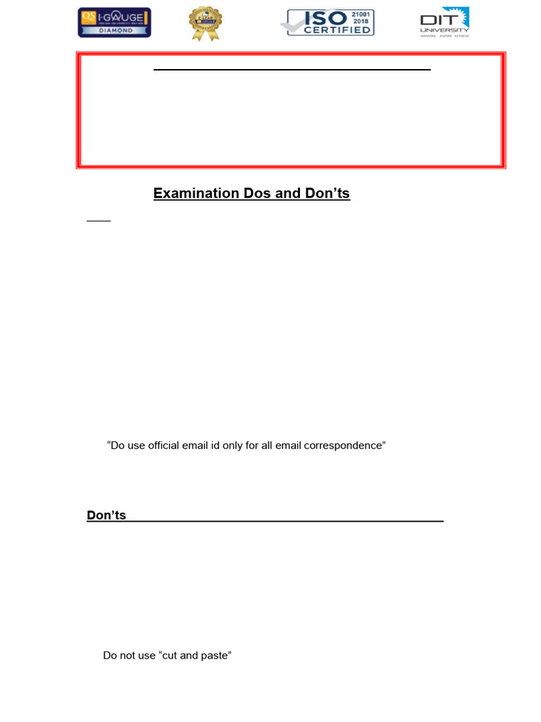 Online Exam Guidelines for Students | PDF