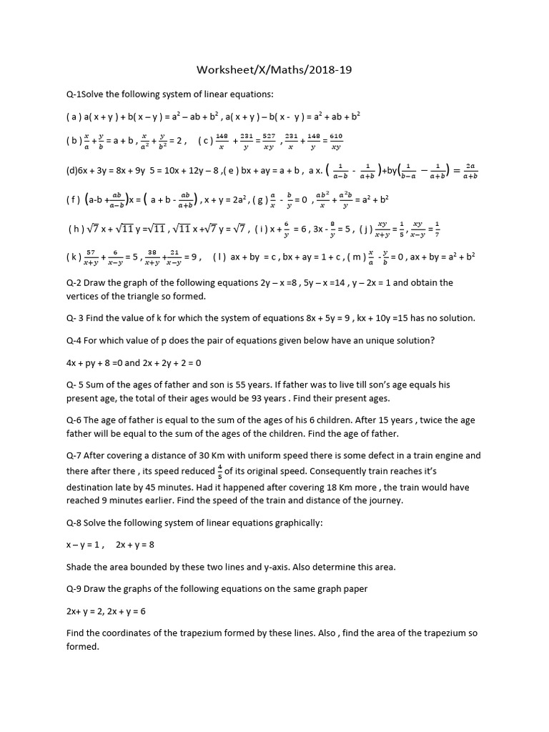 WORKSHIT X _Maths_Consolidated | PDF | Trigonometry | Mathematical Objects