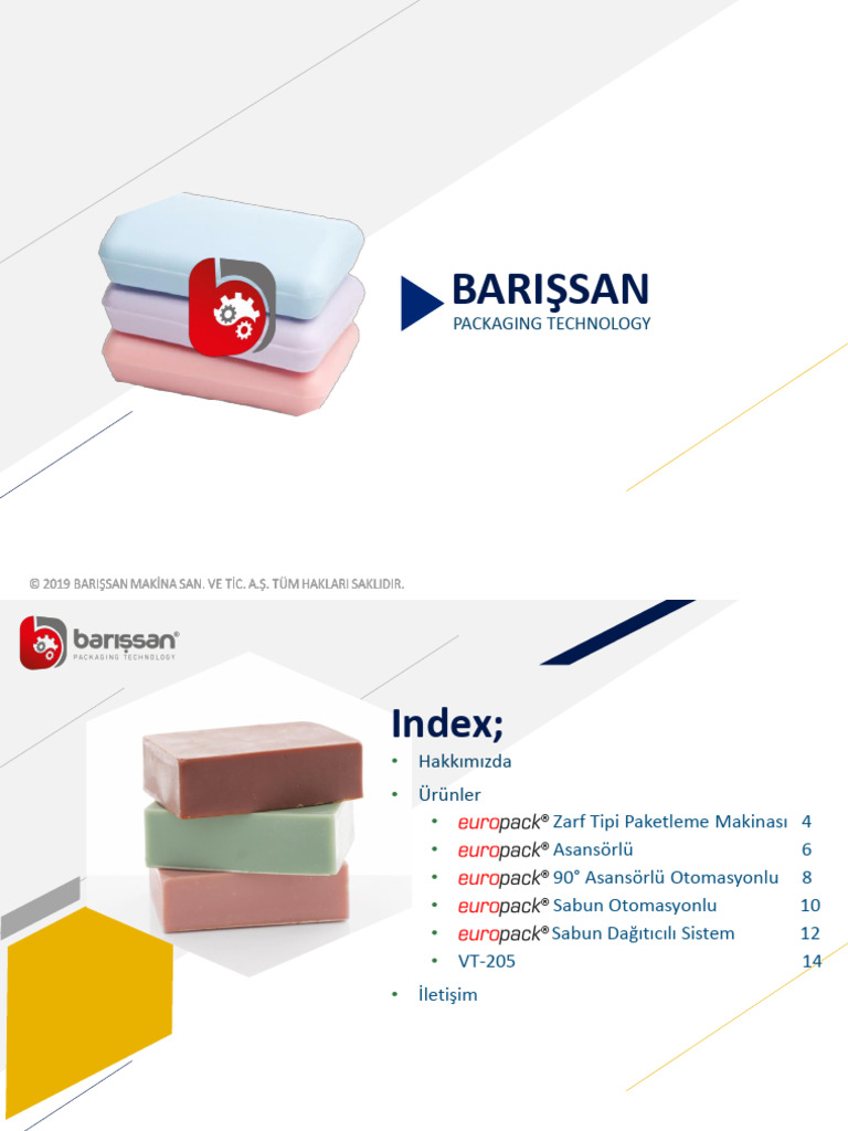 Barıssan Packaging Technology E-Katalog (Sabun) | PDF