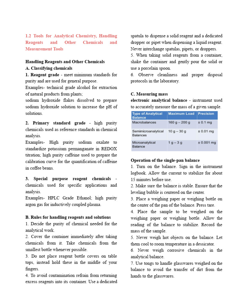 Analytical Chemistry notes | PDF | Standard Deviation | Errors And ...