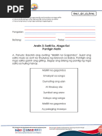 DLL Matatag - Epp 5 q1 w2 | PDF