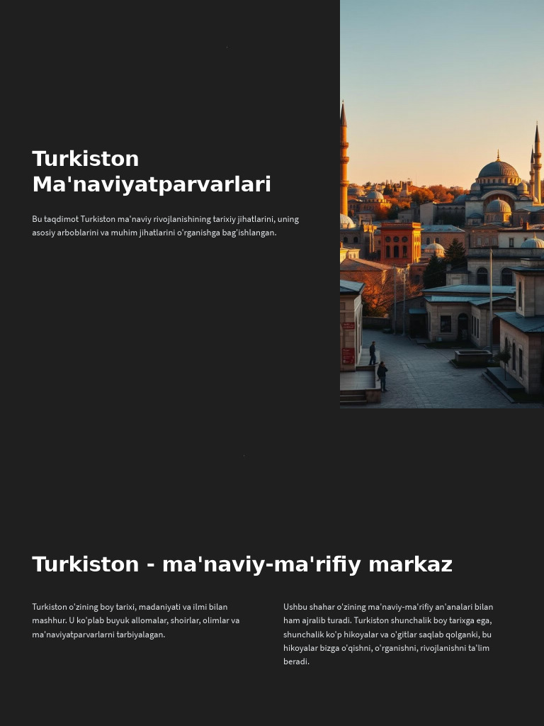 Turkiston Manaviyatparvarlari | PDF