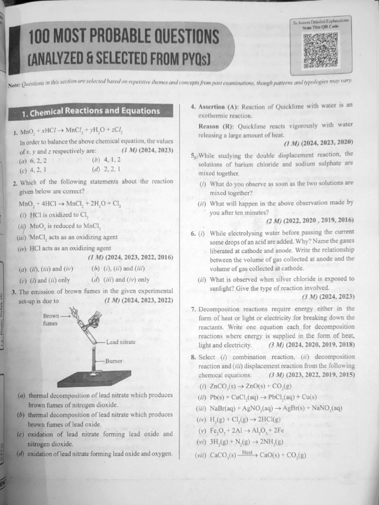 Science V.imp PYQs | PDF