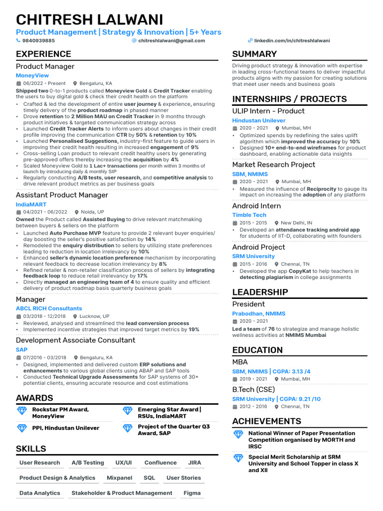 Chitresh_PM | PDF | Business