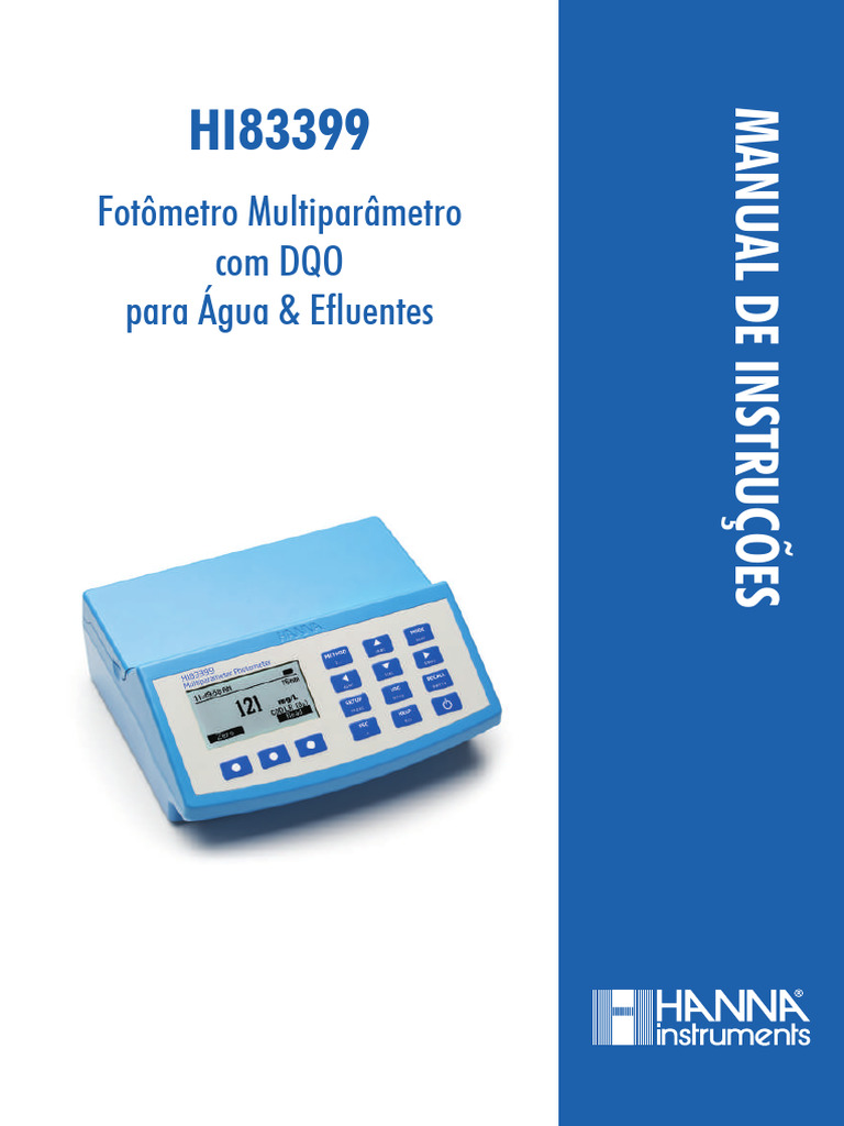 Hanna - Manual HI83399 | PDF | USB | Partes por volume