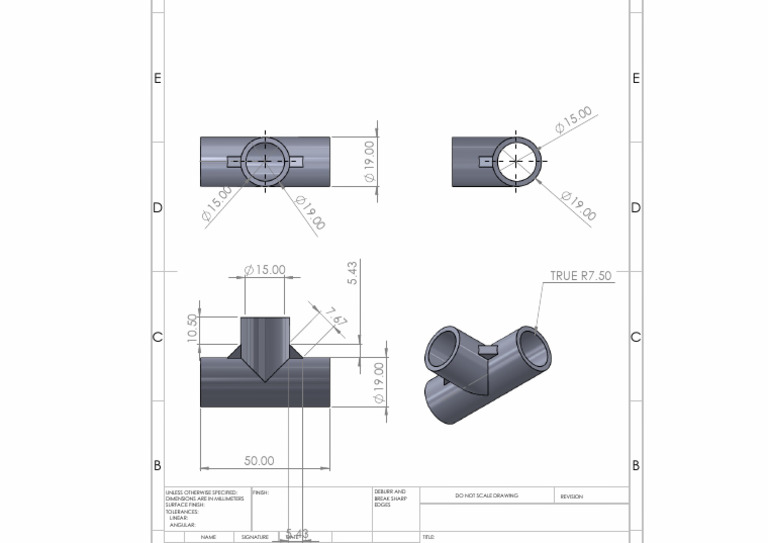 Revision Do Not Scale Drawing Finish: Edges Unless Otherwise Specified ...