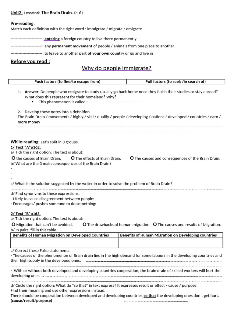 brain drain | PDF | Human Capital Flight | Human Migration