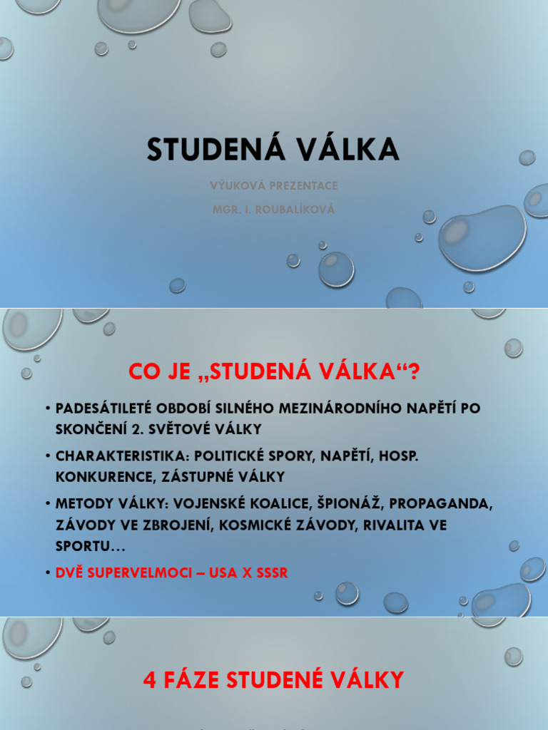 Studena Valka Prez | PDF