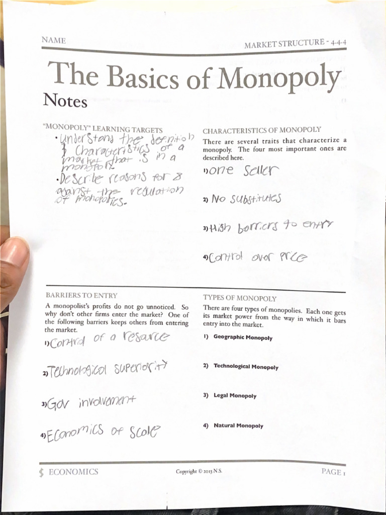 Monopoly Notes | PDF