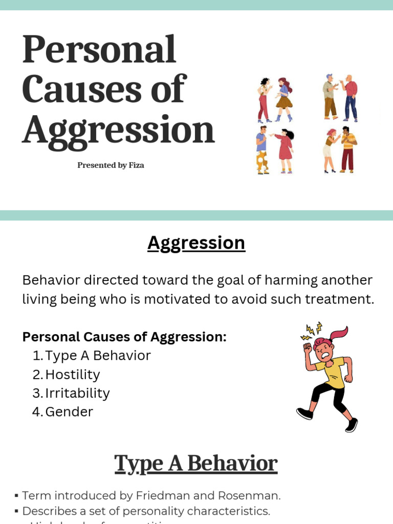 Seminar Presentation - Personal Causes of Aggression - Fiza M ...