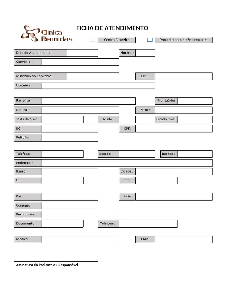 Ficha de Atendimento | PDF