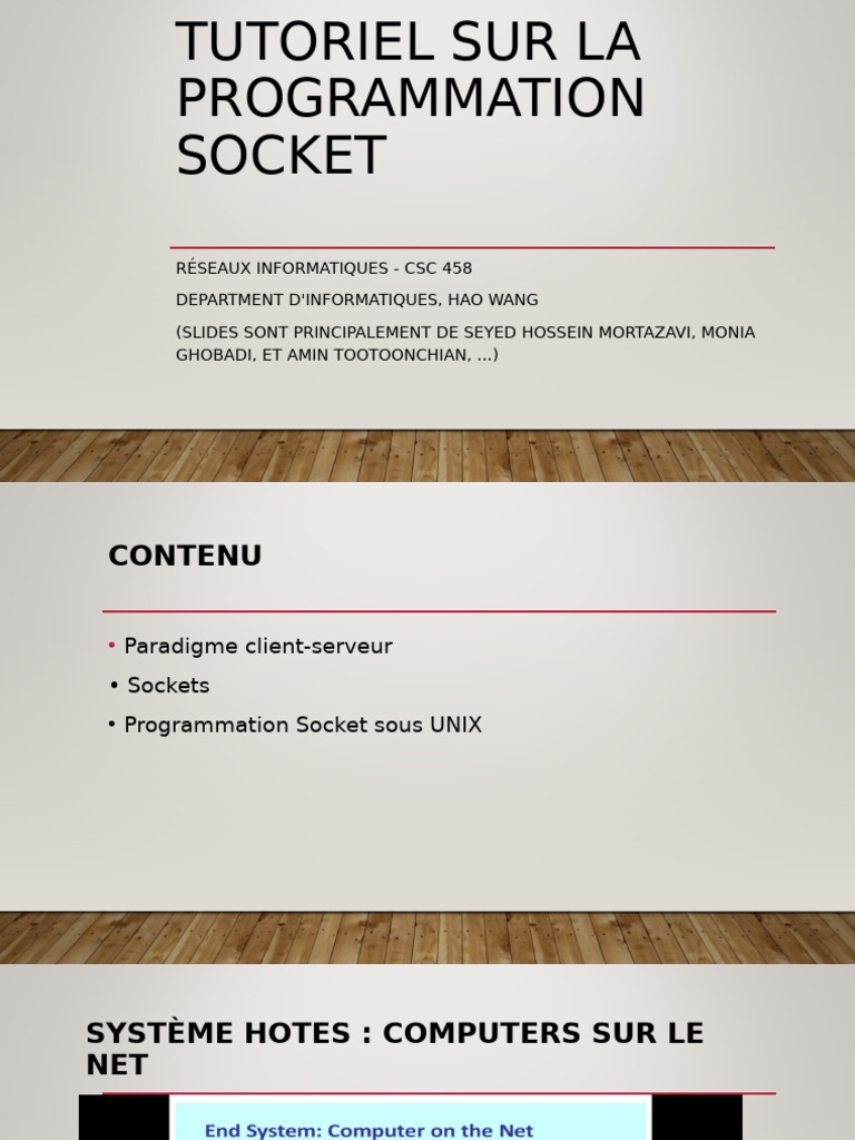 Programmation Socket sous UNIX | PDF | Protocole de contrôle de transmission | Serveur ...
