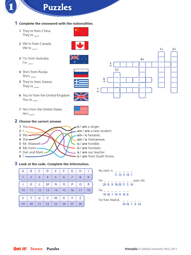 Starter Puzzles for Language Learning | PDF | Word Search