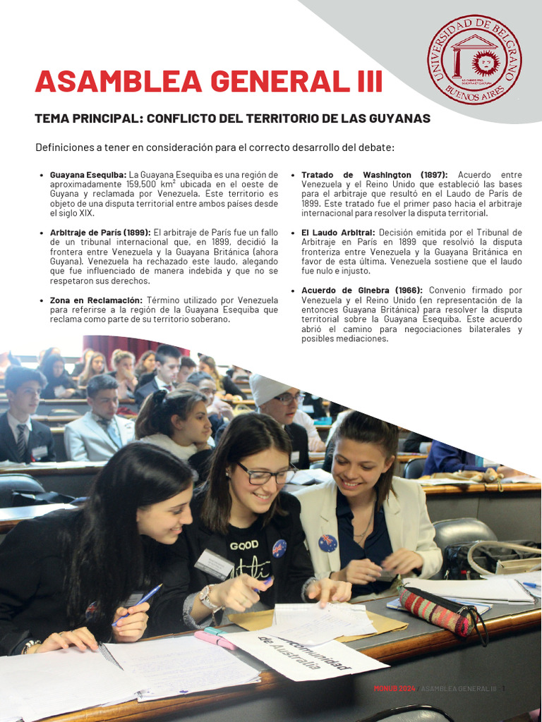 AG3 - Tópicos 2024 | PDF | Guayana | Relaciones Internacionales