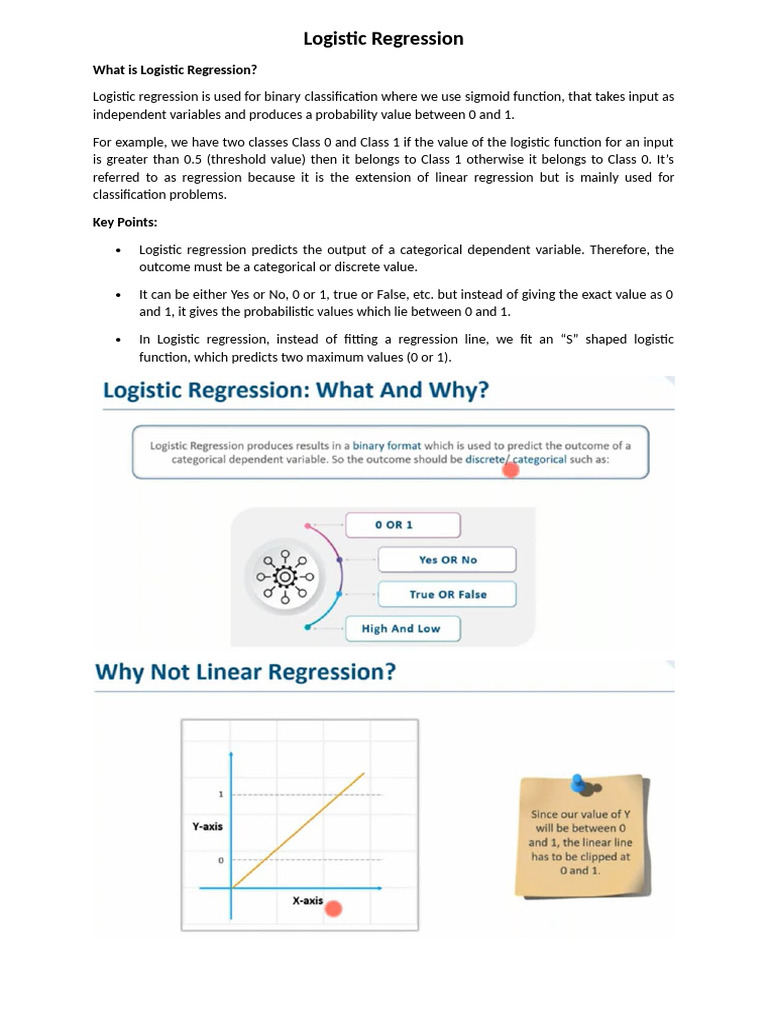 M2 Logistic Regression Classcopy 4 | PDF | Logistic Regression | Linear Regression
