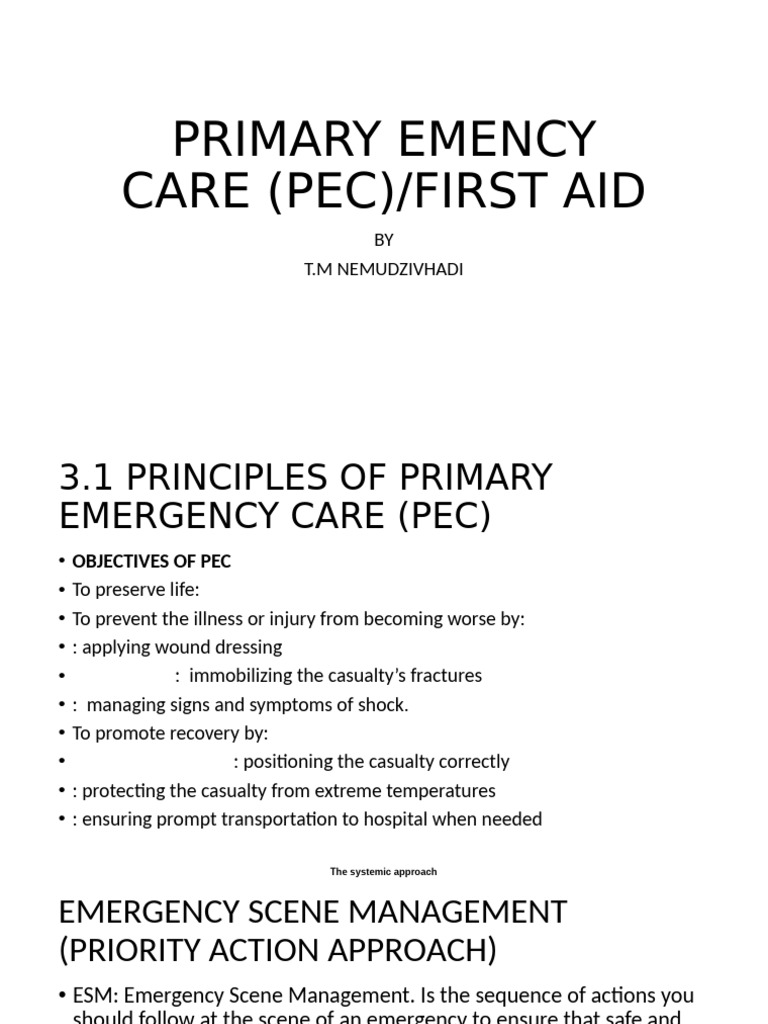 Primary Emency Care (Pec) | PDF | Stroke | Diabetes
