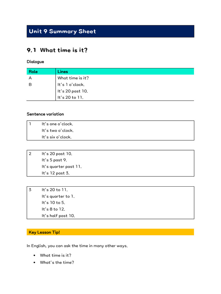 Unit+9+Summary 2 | PDF
