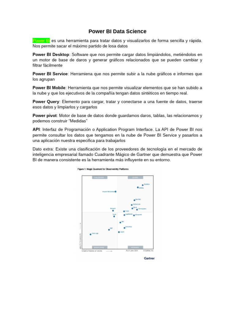 Power BI | PDF | Bases de datos | Computación en la nube