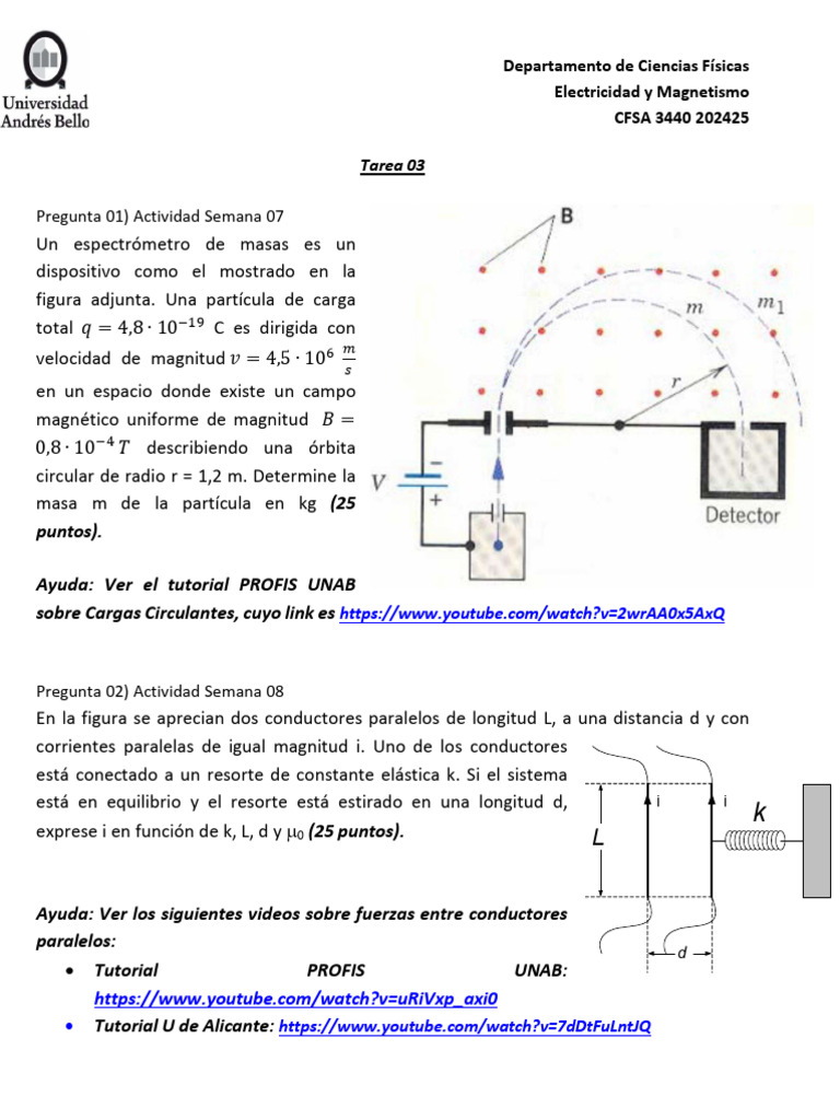 Tarea+03+fisica+202425 | PDF | Fricción | Metrología