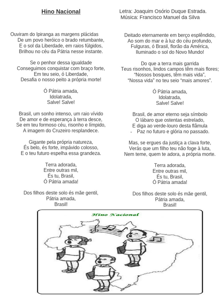 Clava Significado Hino Nacional — MOJEDU