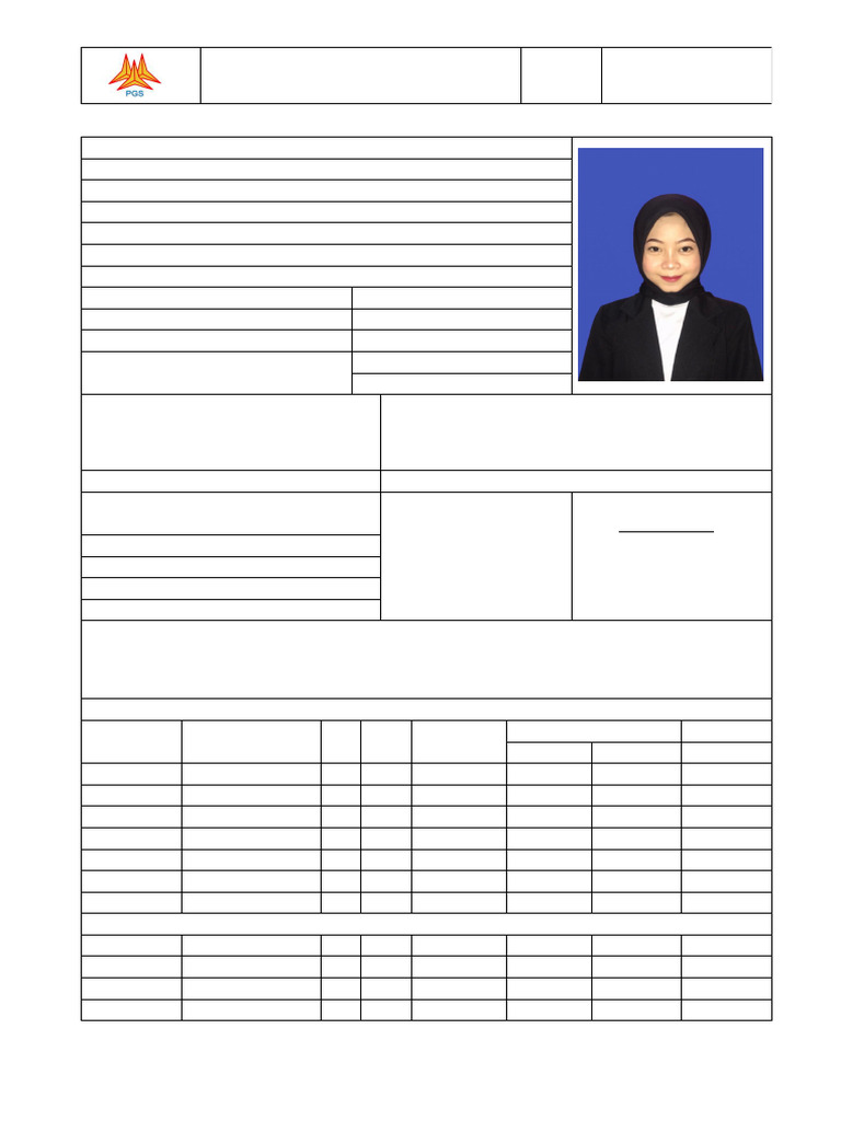 Application Form PT PGS | PDF