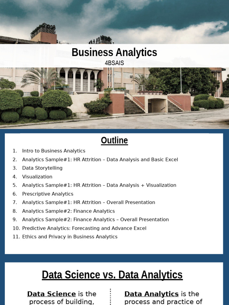 Business Analytics Module Part 1 Intro | PDF | Analytics | Data Analysis
