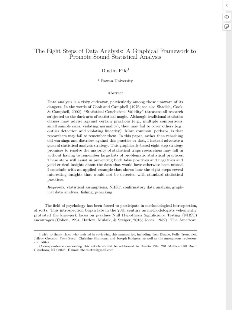 Eight Steps | PDF | Statistics | Student's T Test