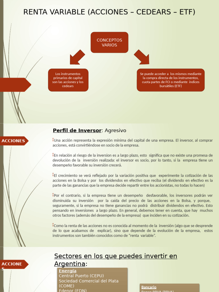 Renta Variable 1 | PDF | Fondo de inversion | Compartir (Finanzas)