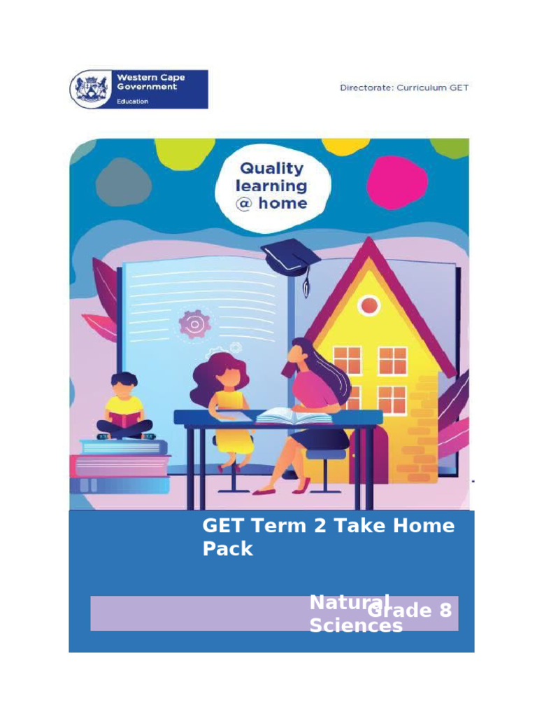 Take Home Pack GET SP Grade 8 Natural Sciences Term 2 | PDF | Density | Atoms