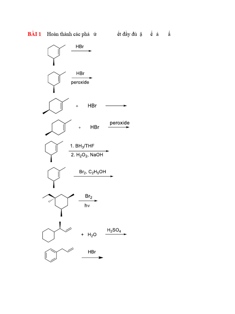 Bai Tap Thuc Hanh CH Ương 4-6 | PDF