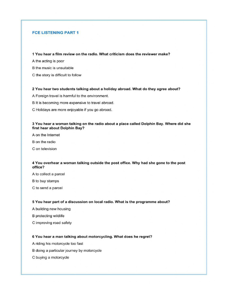 (CAMBRIDGE) B2 Document | PDF