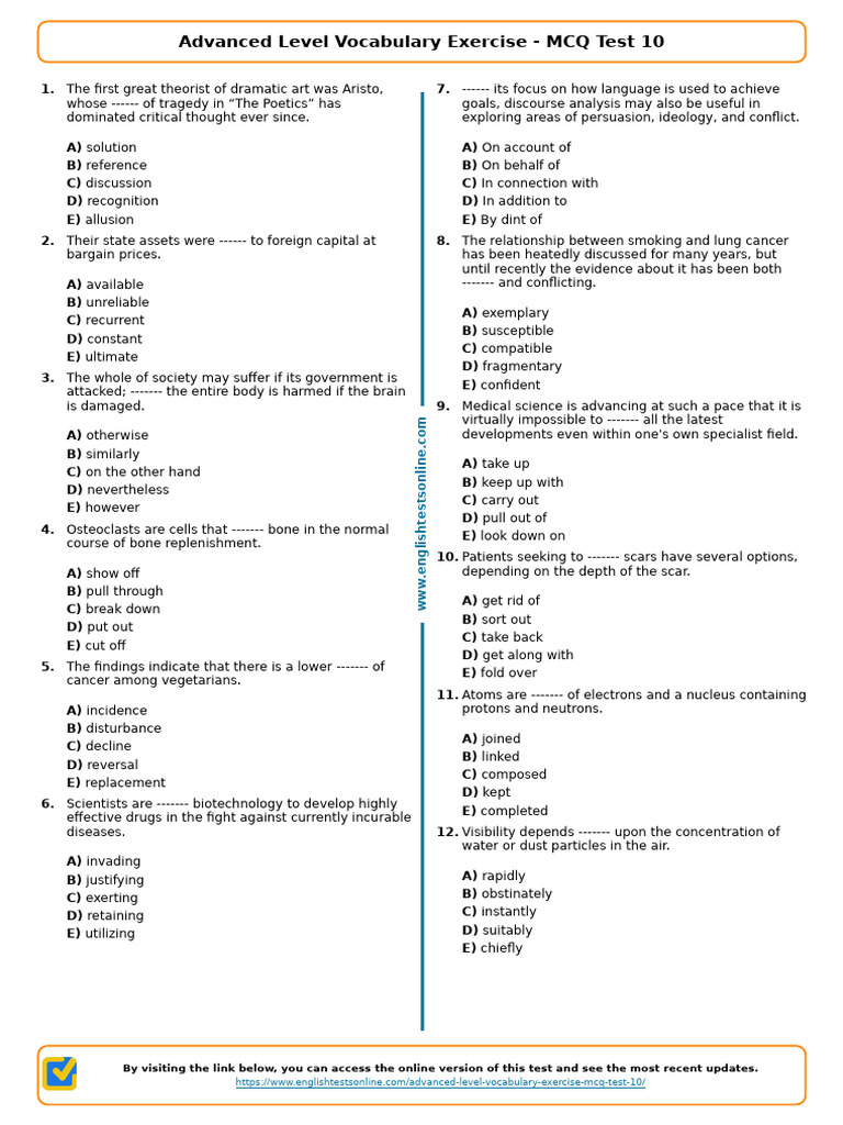 813_advanced-level-vocabulary-exercise-mcq-test-10_englishtestsonline ...