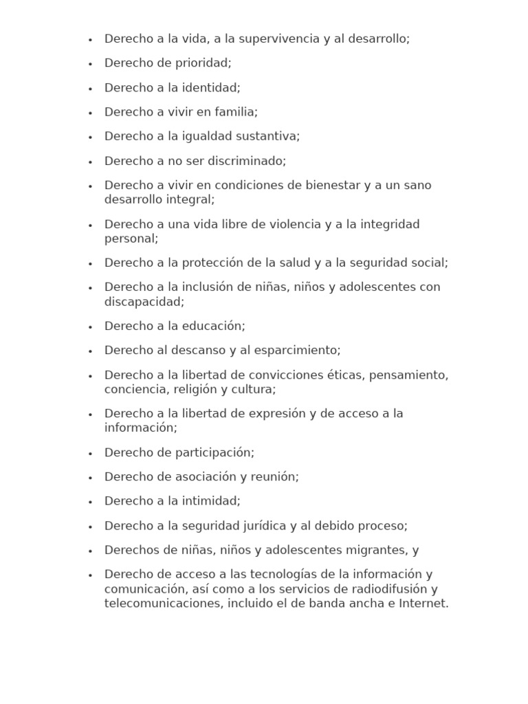 Derechos de Nna | PDF