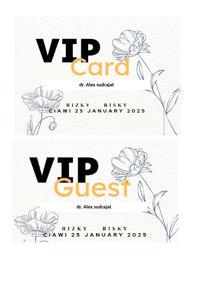 vip card | PDF