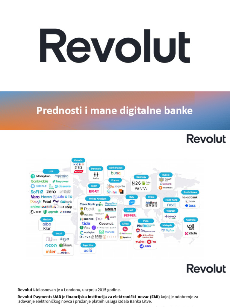 Revolut - Prednosti I Mane Digitalne Banke | PDF
