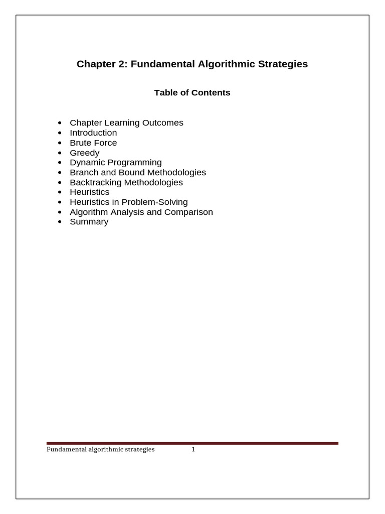Algorithmic Strategies Overview | PDF | Dynamic Programming | Mathematical Optimization