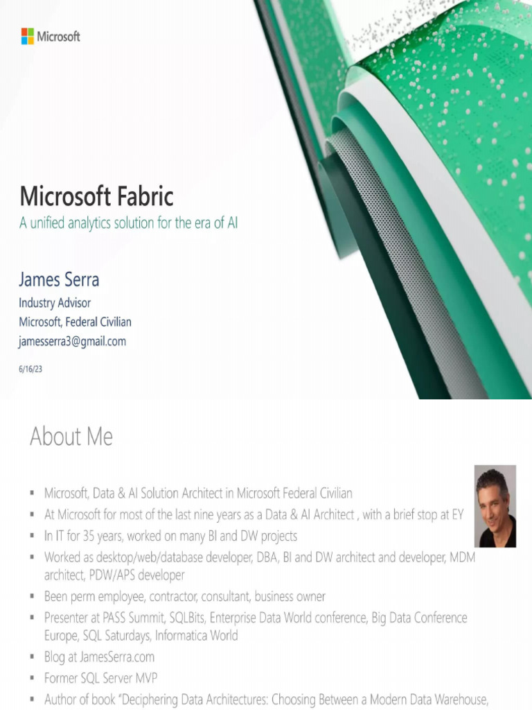 MS FABRIC Presentation | PDF