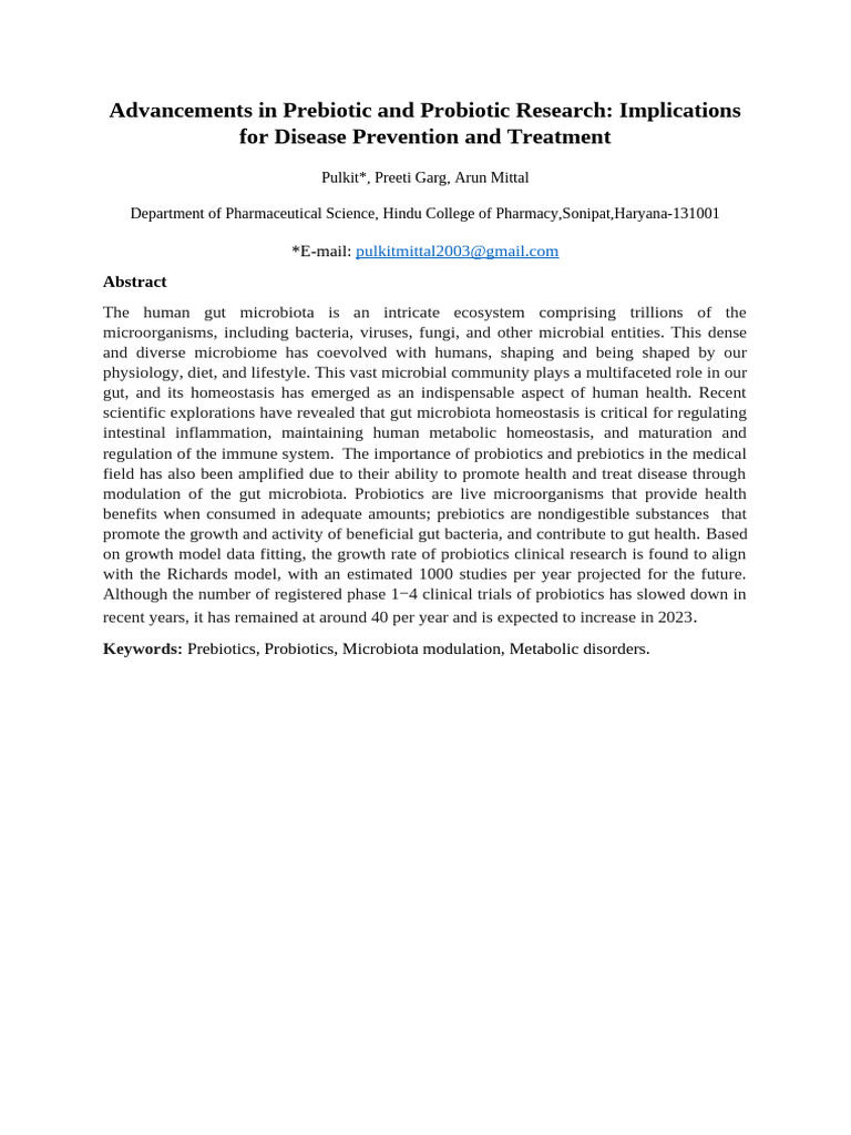 Pulkit Mittal Abstract | PDF
