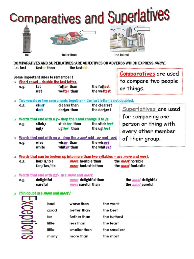 3er AÑO CUADERNILLO COMP AND SUPERL. | PDF