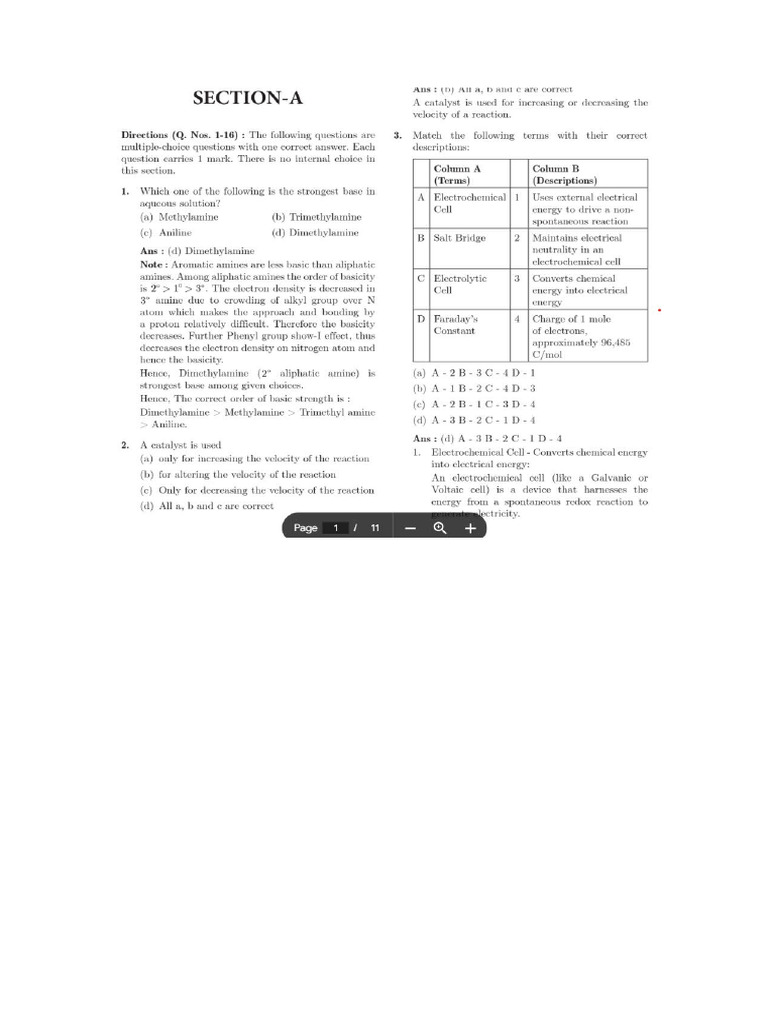 Grade 12 Model V Set B Answer Key | PDF