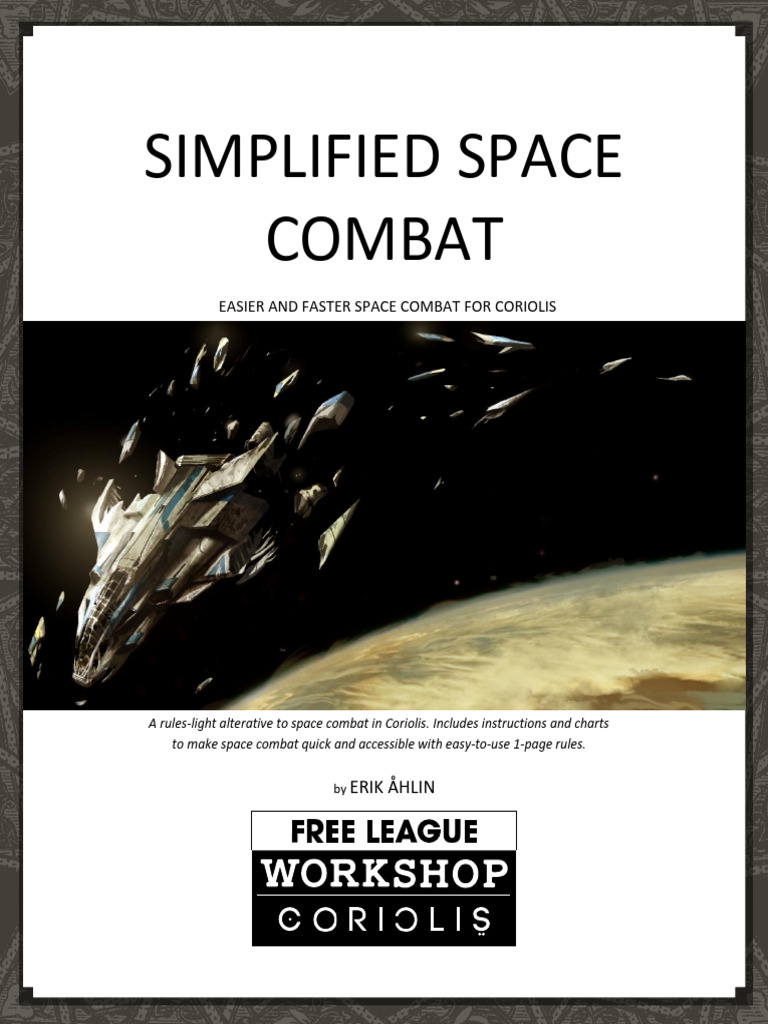 1491255-Coriolis Simplified Space Combat | PDF | Ships | Torpedo