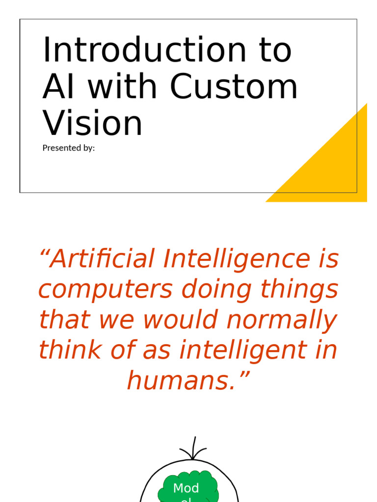 Build A Machine Learning Model Using Custom Vision | PDF | Machine Learning | Artificial ...