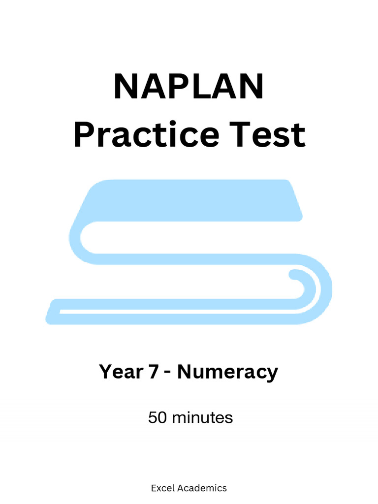 Year 7 NAPLAN Numeracy Practice Test | PDF | Rectangle | Geometry