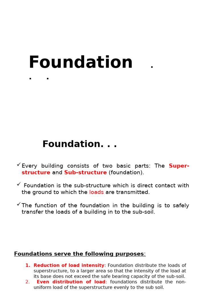 2. Foundation | PDF | Foundation (Engineering) | Building Engineering