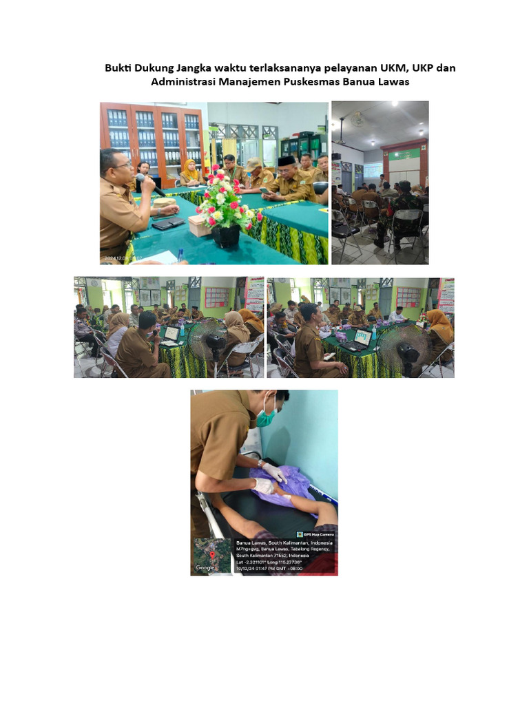 Bukti Dukung Jangka Waktu Terlaksananya Pelayanan UKM | PDF