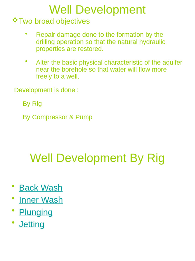 Well Development | PDF