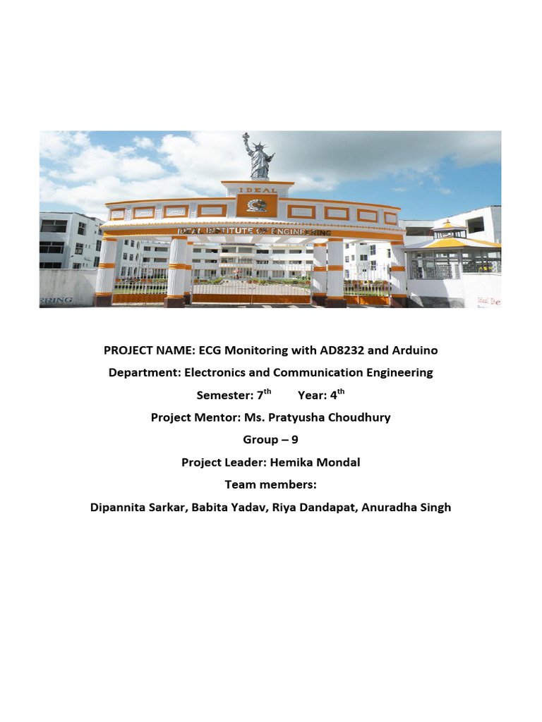 ECG Monitoring System Progress Report | PDF